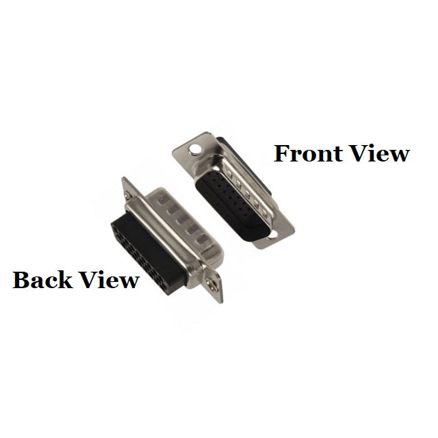 D-Sub High Density DB26 Male Crimp Type DIY Kit w/ Shielded Metal Hood ...