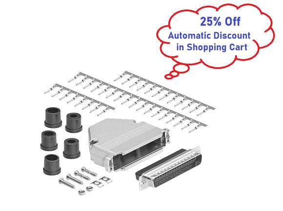 Multi-pocket Tool Apron DB15 Male Crimp Connector Kit - D-Sub Assembly ...