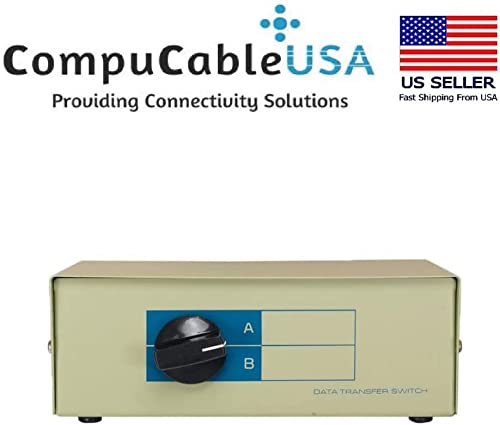 D-Sub Switch Box DB25 Female 2 Way – CompuCablePlusUSA- Providing ...
