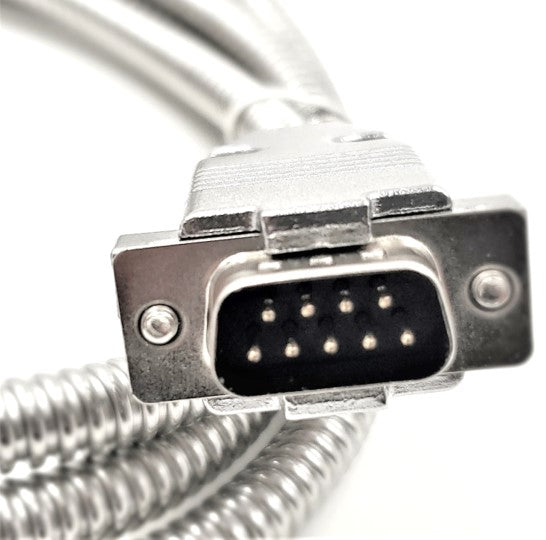 Metal Armored 9 Pin RS232 Serial Cable_Male 5 Feet – CompuCablePlusUSA ...